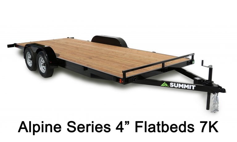 Alpine 7K Flatbed Trailers — 4" Channel Frame - Summit Trailers