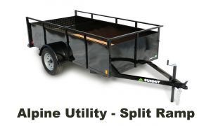 Alpine Utility - Split Ramp - Summit Trailer Manufacturing