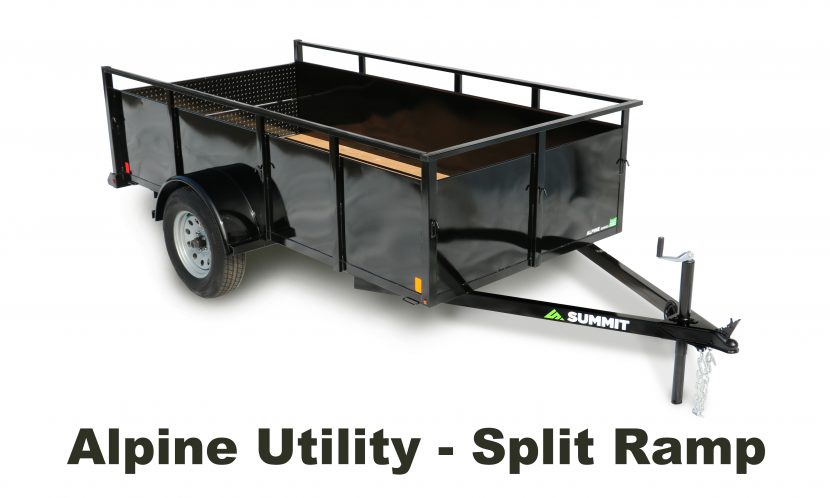 Alpine Utility - Split Ramp - Summit Trailer Manufacturing